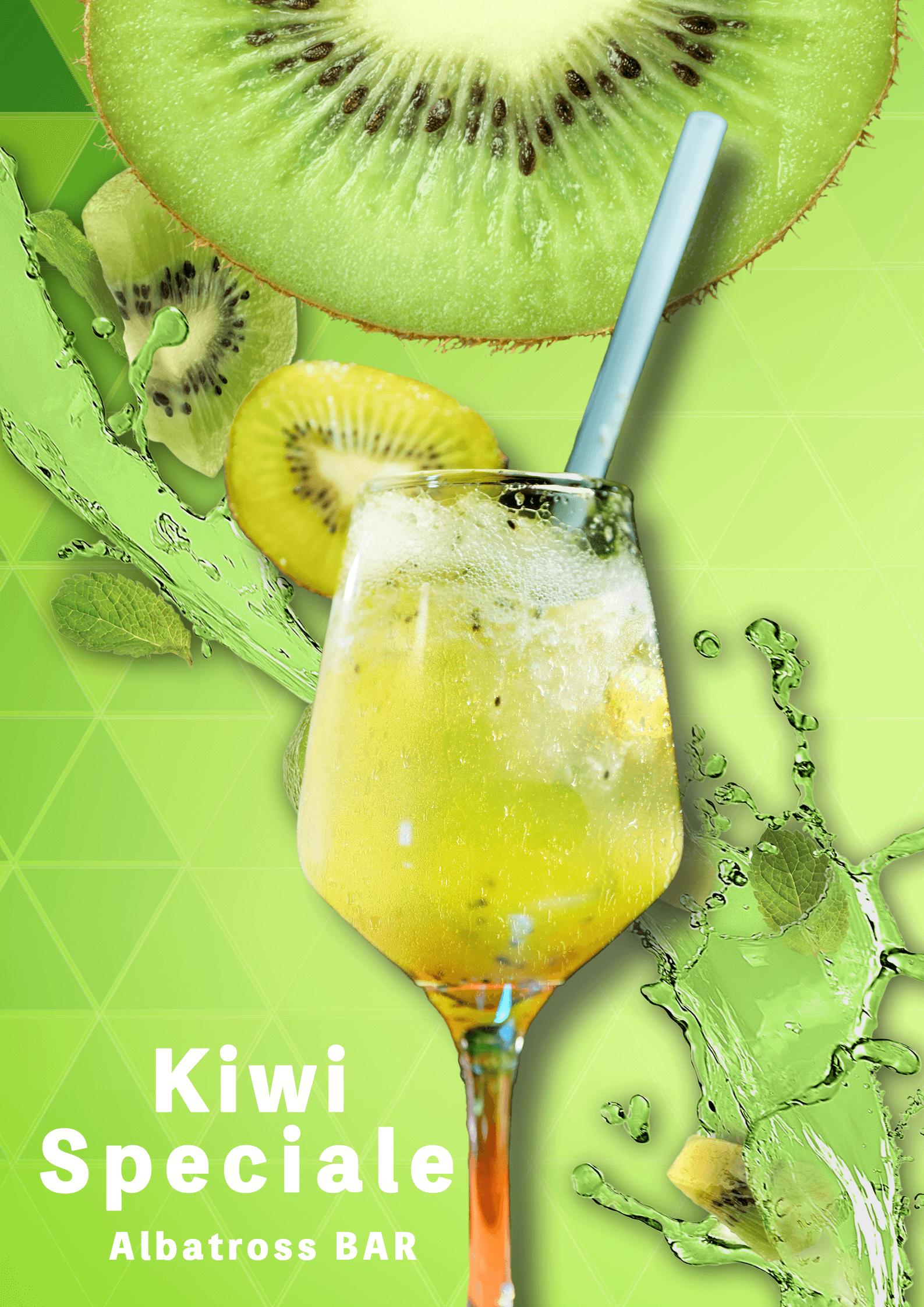 5月限定カクテル キウイ・スペシャーレ | Albatross BAR