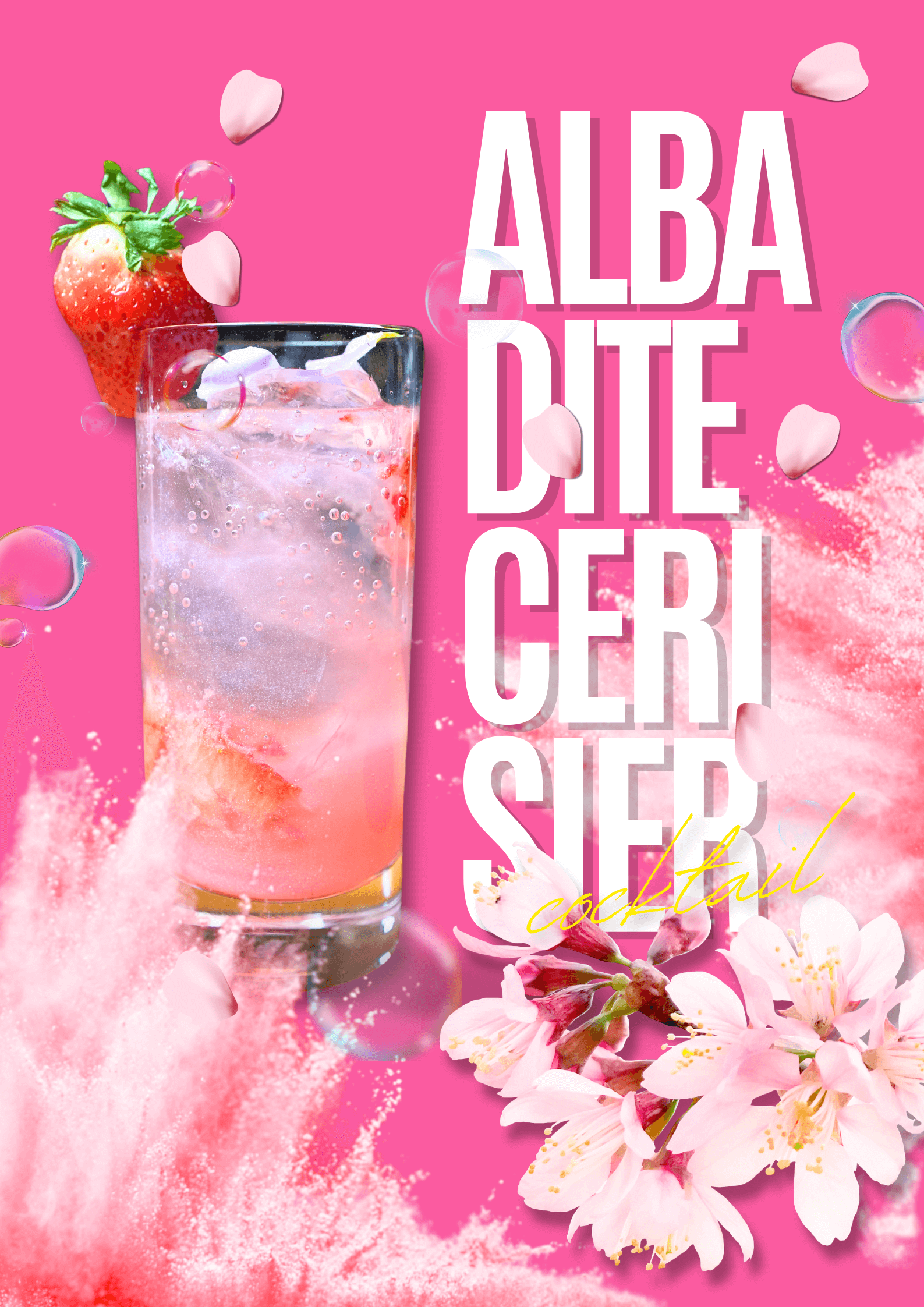 4月限定カクテル アルバディーテ・スリジエ | Albatross BAR