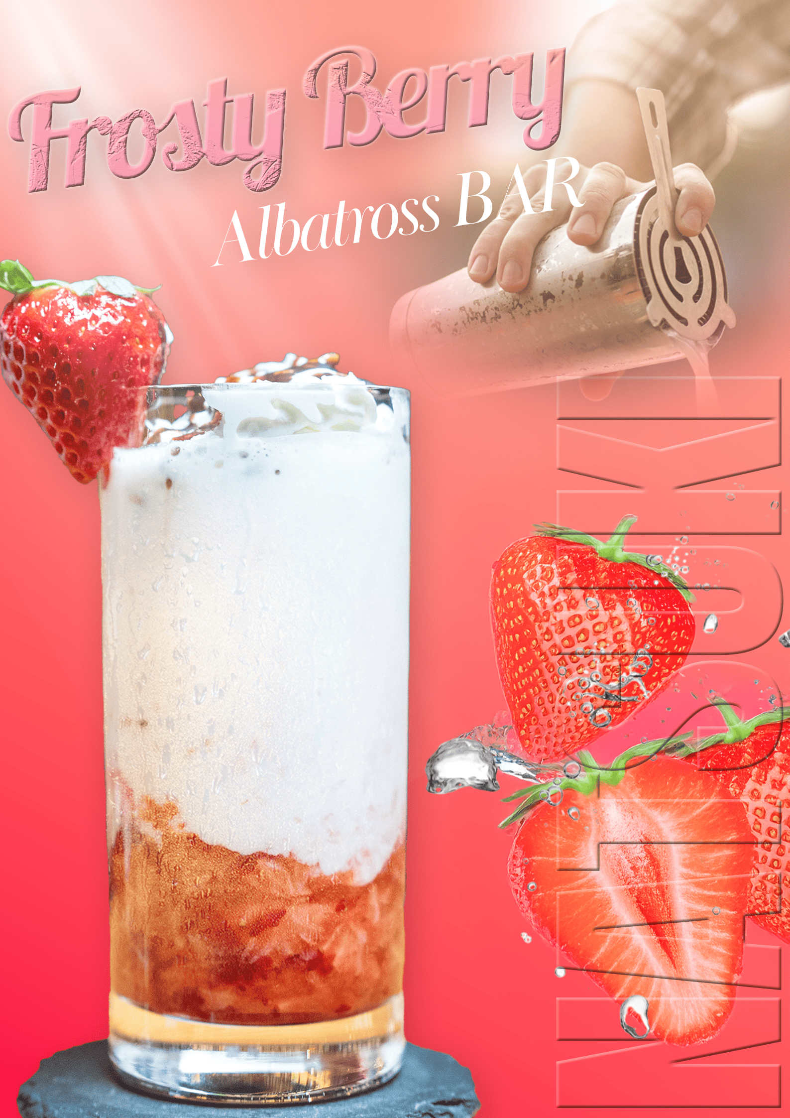 Frosty Berry フロスティ ベリー 4月の限定カクテル | Albatross BAR